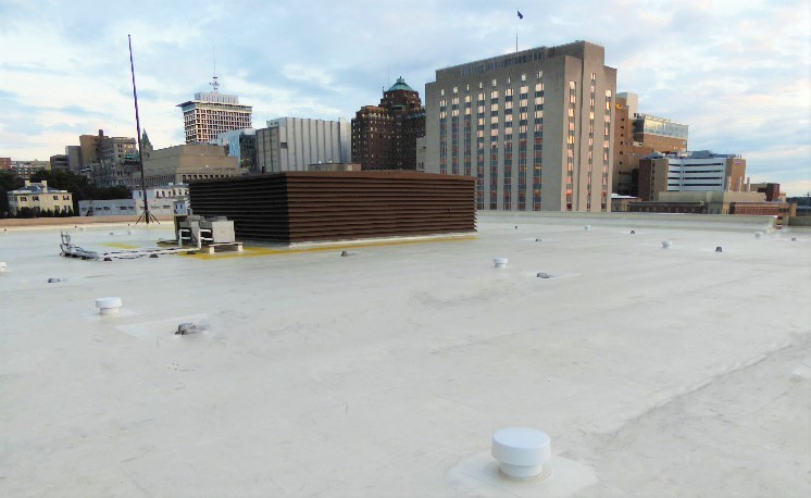 James Monroe Building Commercial Re-Roof, KEE roof system